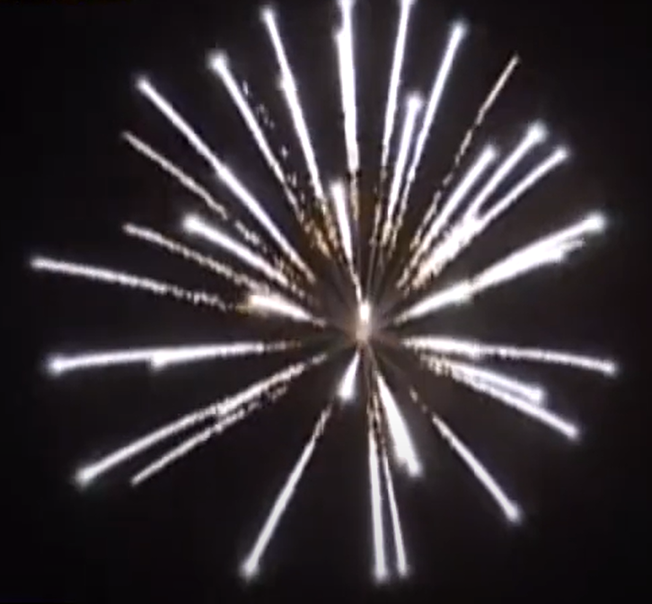 3" Silver Willow Display Shell - Individual - Rainbow Fireworks