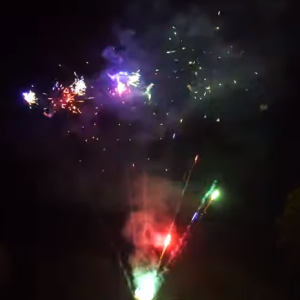 Multi-Shot Cakes - 665 shot cake - Rainbow Fireworks